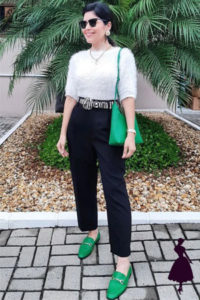 Outfits con zapatos verdes