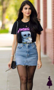 Outfits con falda de mezclilla